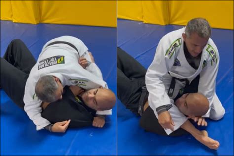 Ricardo Marques Shows A Swift Triangle Choke Setup From Side Control