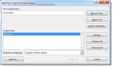 Excel Spell Check Options One Minute Office Magic