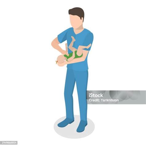 질식에 대한 응급 처치 절차의 3d 등각 평면 벡터 그림 항목 3 간호사에 대한 스톡 벡터 아트 및 기타 이미지 간호사 등측투영법 디자인 Istock