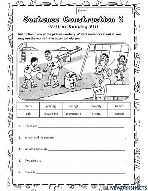 Sentence Construction 3 Worksheet Live Worksheets Worksheets Library