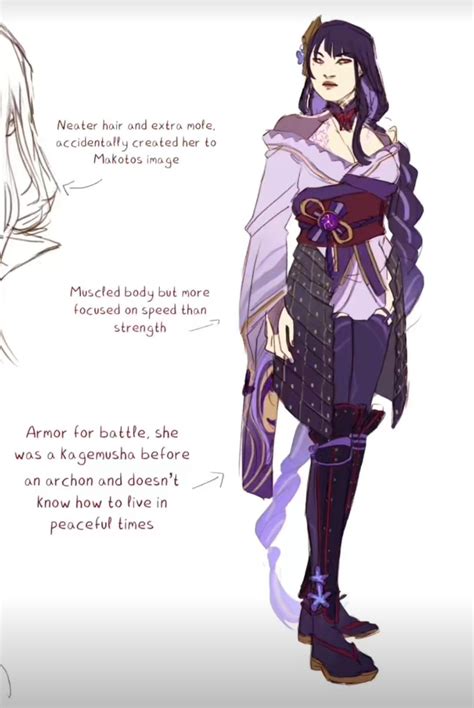 Raiden Ei By Kelelis Character Design Inspiration Character Design Impact