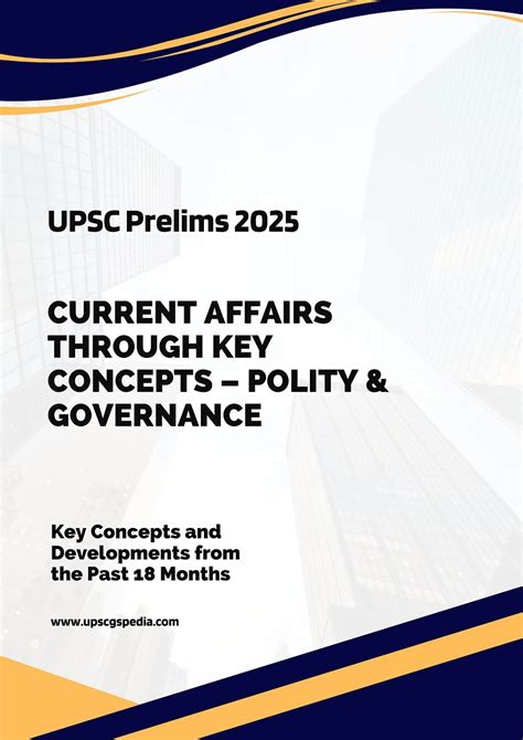 Upsc Prelims 2025 Current Affairs Through Key Concepts Polity And Governance Gspedia