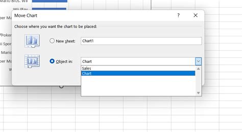 How To Move A Chart To A New Sheet In MS Excel OfficeBeginner