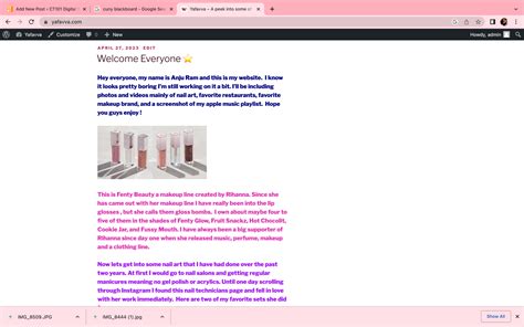 Assignment 11 Exploring The Wordpress Potentials Part Ii Ct101