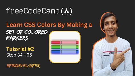 Colored Markers Tutorial 2 Step 34 65 Learn Css Colors New Responsive Web Design