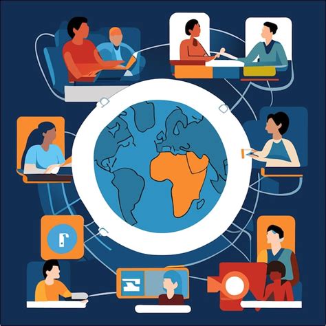 Premium Vector Diverse Backgrounds Common Goals Solving Global Challenges