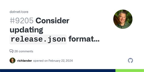 Consider Updating `releasejson` Format To Add Another Level Of