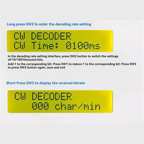 Cw Morse Code Decoder Diy Kit Cw Trainer Morse Code Decoder Diy Electronic1091 Ebay