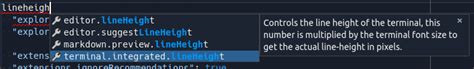 Terminal Lineheight Property Not Work · Issue 41284 · Microsoft Vscode · Github