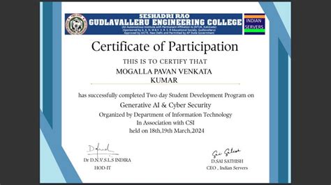 Pavan Mogalla On Linkedin Cybersecurity Continuouslearning Indianservers