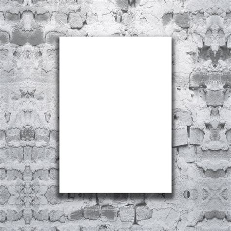 3d пустой холст на гранж кирпичной стене Бесплатно Фото