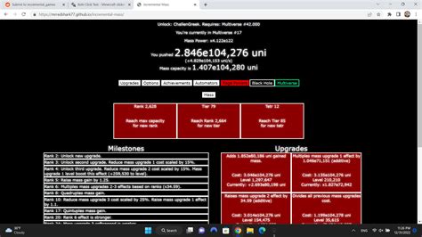 progress slow in incremental mass r incremental games