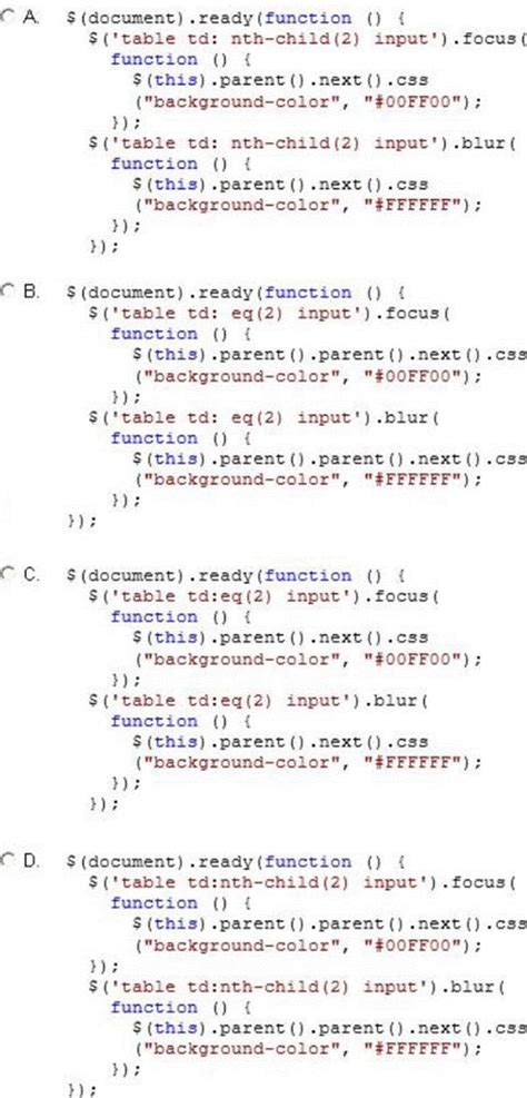 Which Code Segment Should You Use Exam4training