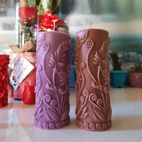 خرید و قیمت شمع گندم زار با رنگ بندی متنوع از غرفه شمع سازی خورشید