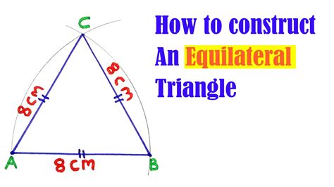 How To Construct An Equilateral Triangle Geometry Youtube