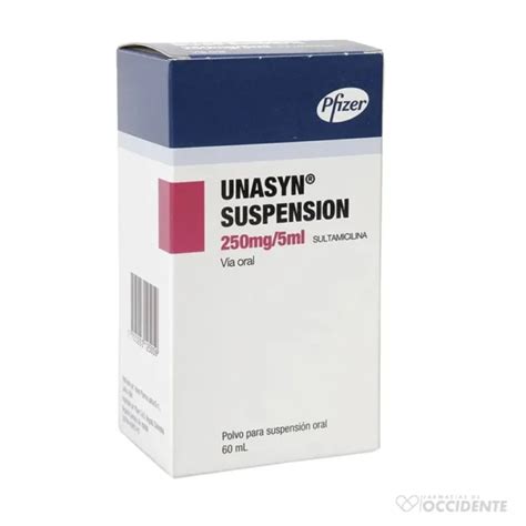 Unasyn Suspension 250 Mg 60 Ml Farmacias De Occidente