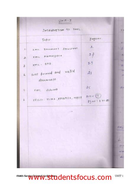 Sri Vidya College Of Engineering And Technology Lecture Notes Pdf Service Oriented