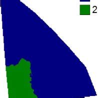 Delineation Of Two Management Zones 1 And 2 Suggested By The Zone Map Download Scientific