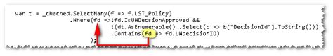 C Linq Where Clause With Not Exists Stack Overflow