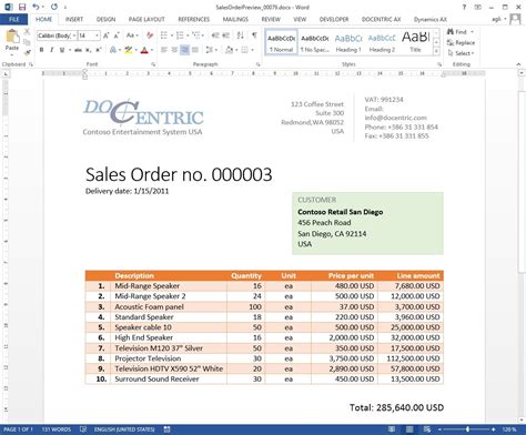 How To Update An Existing Word Document Docentric AX