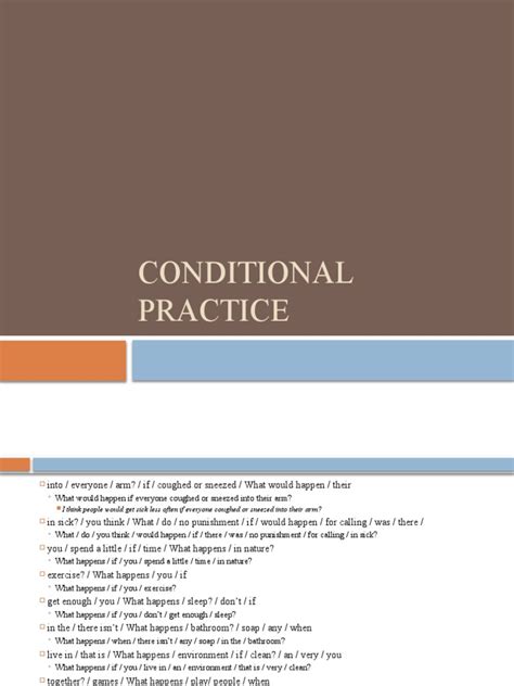 Conditional Practice Pdf
