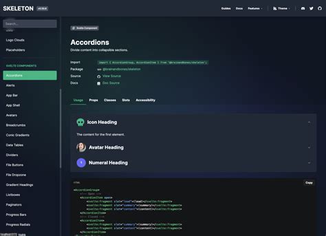 New Component Table Of Contents · Issue 357 · Skeletonlabsskeleton