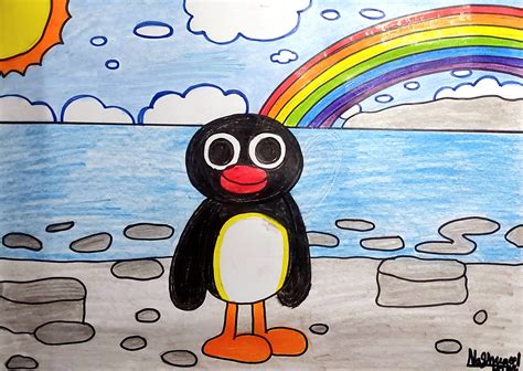 Pingu Drawing By Nashwaputri On Deviantart
