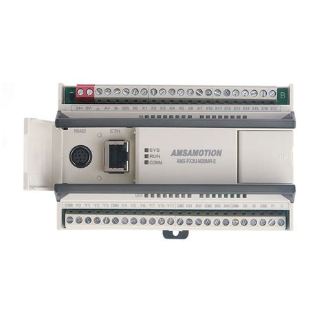 Amx Fx3u M26mr E Ethernet Plc With Relay Outputs And Analog I O Amsamotion