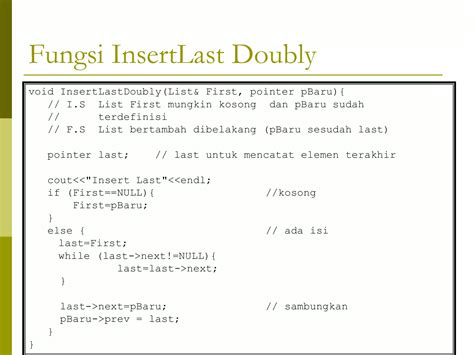 Doubly Linked List Struktur Data PDF