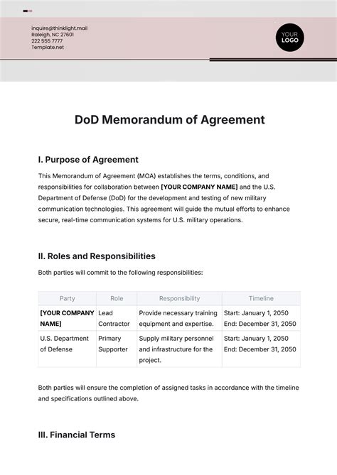 Free Simple Memorandum Of Agreement Template To Edit Online