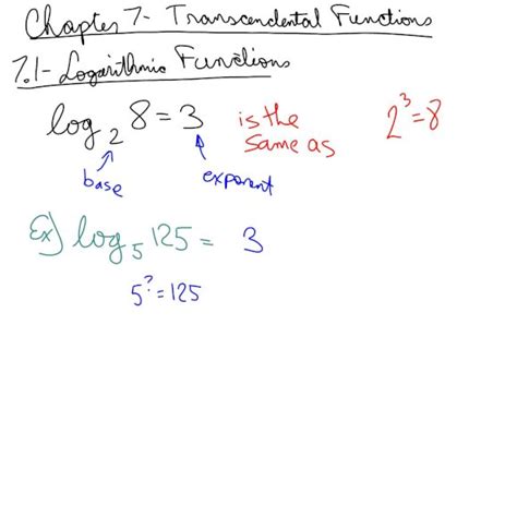 Pptx 71 Logarithmic Functions Dokumentips
