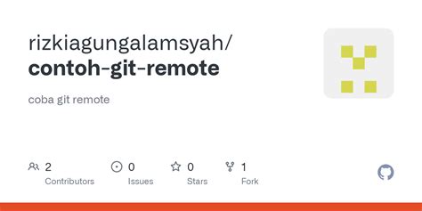 Github Rizkiagungalamsyahcontoh Git Remote Coba Git Remote