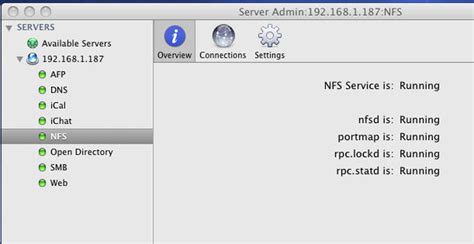 How To Configure An Nfs Share From Mac Osx Server To Linux Using