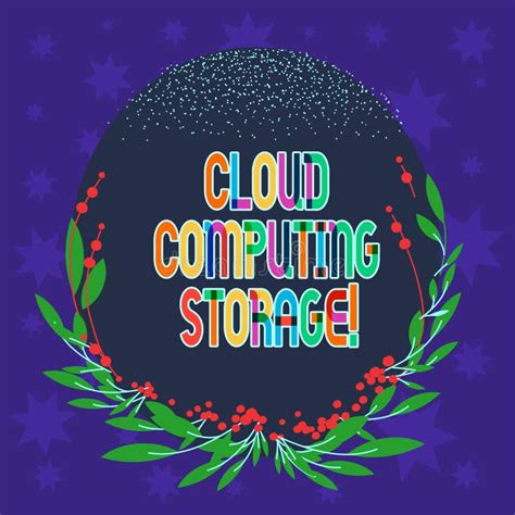 handwriting text writing cloud computing storage concept meaning