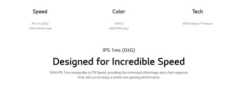 LG Ultragear Full HD Gaming Monitor Hz Ms AMD FreeSync Incredible