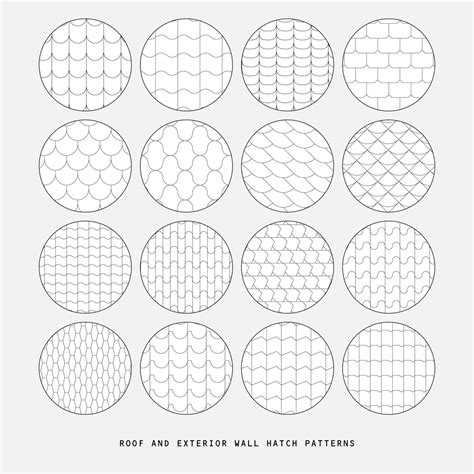 Illustrator Pattern Library Roof And Wall Hatch Patterns