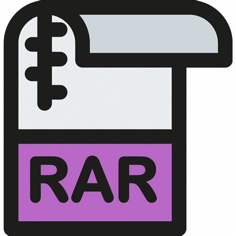 Rar Data Document Extension File Format Paper Icon Download On Iconfinder