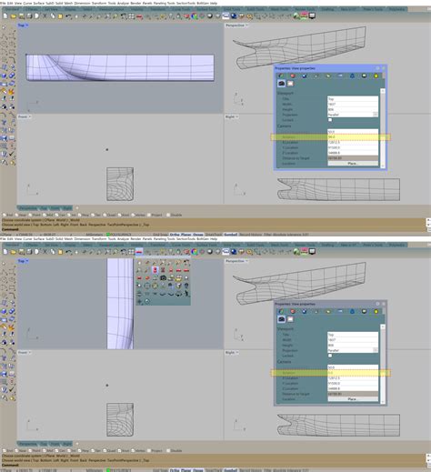 rotate top view around z axis permanently rhino for windows mcneel