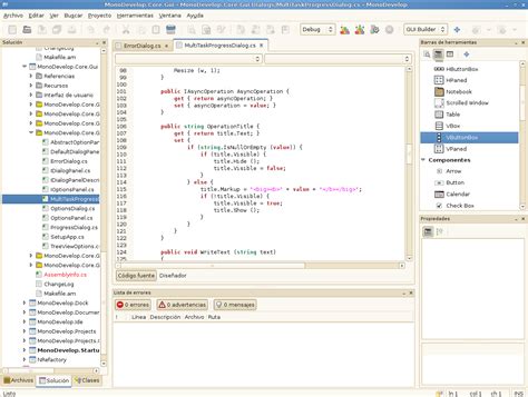 monodevelop ide gratuito de mono para linux no solo unix gnu linux