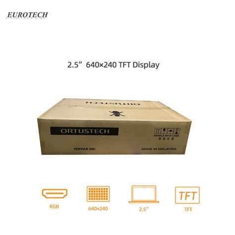 COM25T2806T Ortustech 2 5 Inch TFT LCD Display 640x240 Serial RGB LCD Panel For Handheld PDA