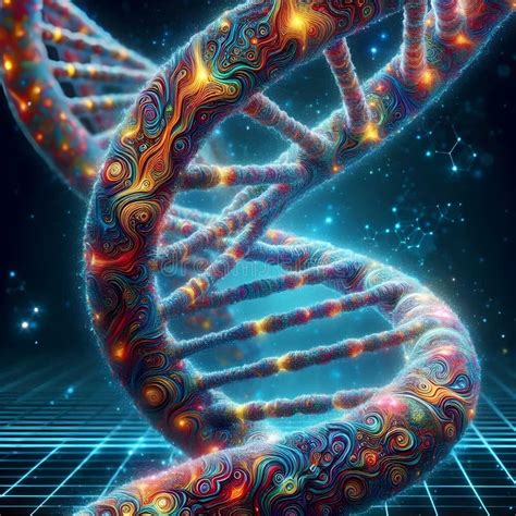 Artistic Image Of The Dna Double Helix Stock Illustration