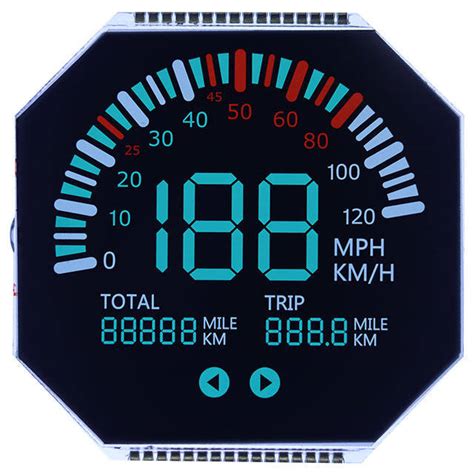 Lcd Display Custom Size Lcd Screen For Automotive Instrument 7 Segment