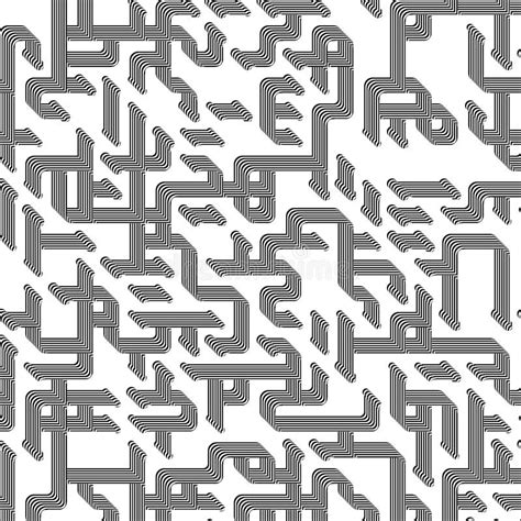 Pcb Electronic Curcuit Abstract Background Stock Illustration