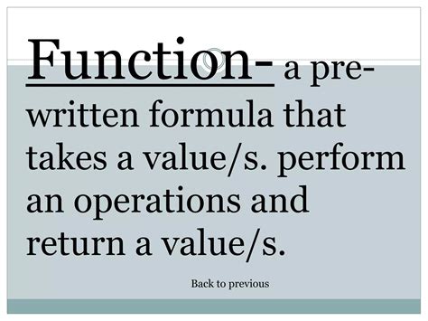 ms excel formula pptx chemistry science