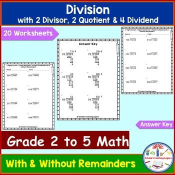 Quotient Divisor Dividend Teaching Resources TPT
