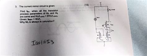 Solved The Nmos Transistor Circuit Is Given When All The Transistors