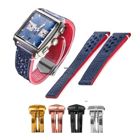 ABP Paris Tag Heuer Monaco Aftermarket Leather Watch Band For 242 For Sale From A