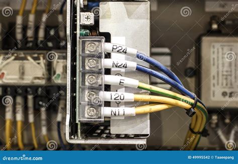 Wiring Control Panel With Wires Royalty Free Stock Photography CartoonDealer Com
