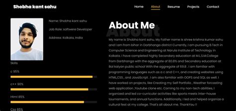 Shobha Kant Sahu On Linkedin Webdevelopment Portfolio Html Css