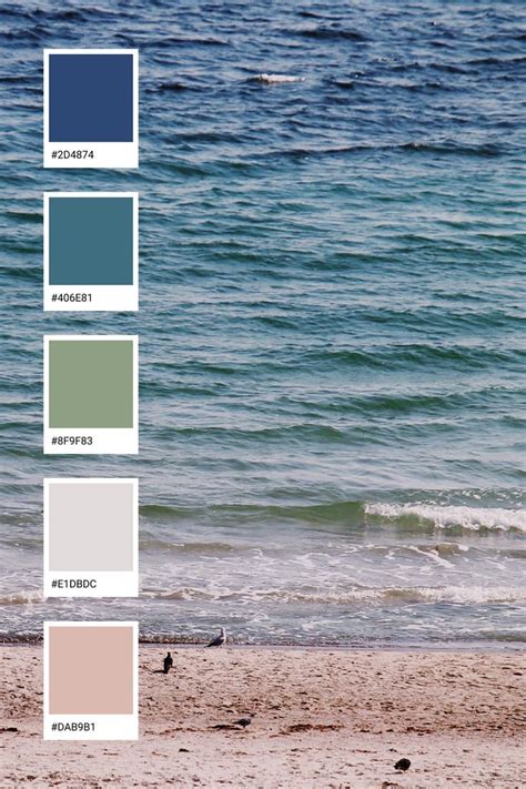 Beach Color Palette In 2024 Beach Color Palettes House Color